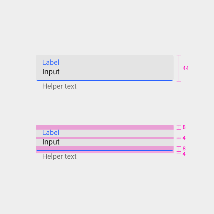 Text Fields Components Material Design